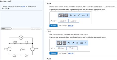 Solved Problem 4 47 Part A Consider The Circuit Shown In Chegg Com