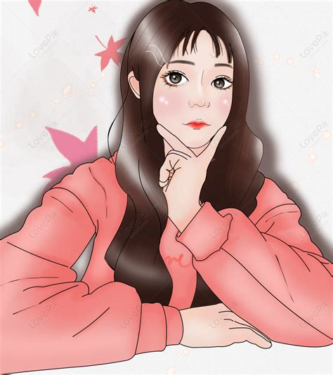 귀여운 소녀 아바타 Png 일러스트 무료 다운로드 Lovepik