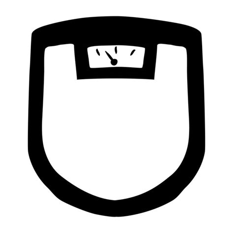 Premium Vector Body Weight Scale Simple Vector Doodle Hand Draw Sketch