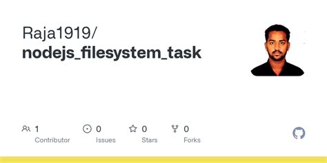 Github Raja Nodejs Filesystem Task