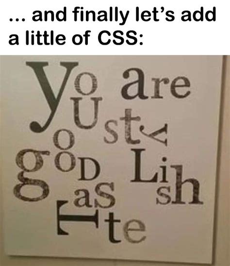 and finally let s add a little of css r programmerhumor