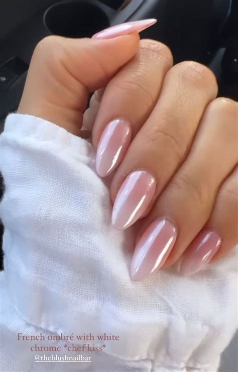 Pin By Kim Jennie On Nails Ideas ♡ Gel Nails Pink Chrome Nails