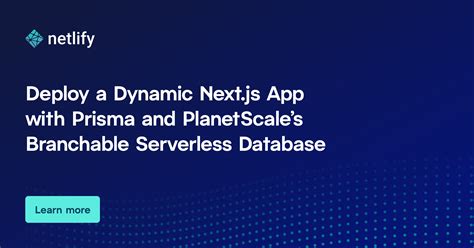 Deploy A Nextjs App Using Prisma And Planetscales Serverless Database