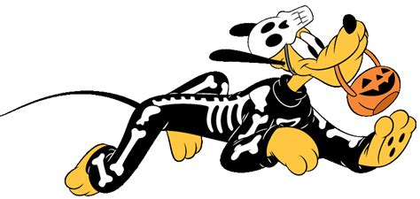 Pluto Skeleton Halloween Pluto Halloween Clipart Goofy Halloween