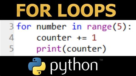 for loop in 4 minutes [python tutorial for beginners 2] youtube