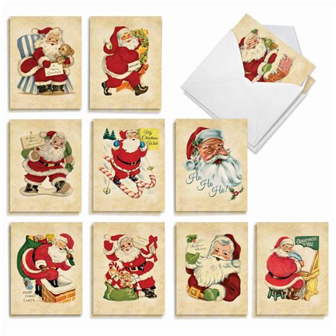 The Best Card Company 20 Assorted Christmas Notecards Bulk Box Set 4 X