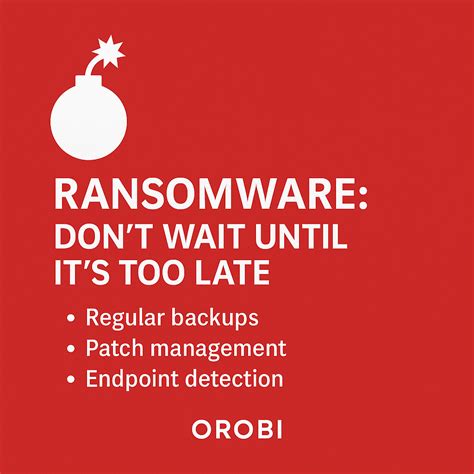 🔒 Orobi Cybersecurity Solutions Ransomware Attacks Hit Businesses Around The World Every 11