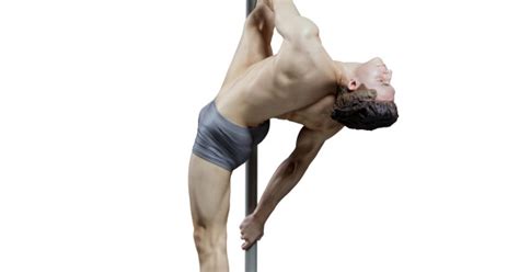 Male Pole Dancer Pose 06