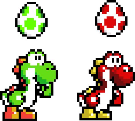 Yoshi Pixel Mario