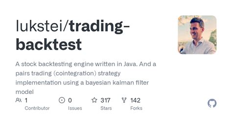 GitHub Lukstei Trading Backtest A Stock Backtesting Engine Written In Java And A Pairs