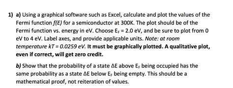 Solved 1 A Using A Graphical Software Such As Excel Chegg Com