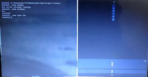 when ever i run eww widgets it shows up on the side like this all i