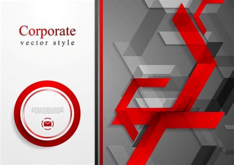 Premium Vector Geometric Technology Elements Vector Brochure