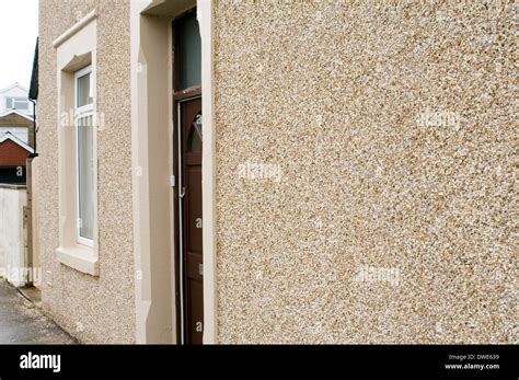 Pebbledashed Pebbledash Pebble Dash Dashed Dashing Pebbledashing House Home Wall Walls Homes