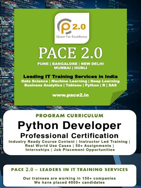 Pace 20 Syllabus Python Developer Program Pdf Python Programming