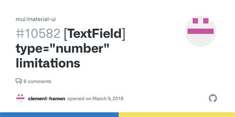 TextField Type Number Limitations Issue 10582 Mui Material Ui GitHub