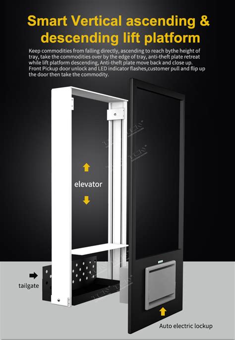 육류 자동 판매기 냉장 자동 판매기 터치 스크린 자동 판매기 Tcn