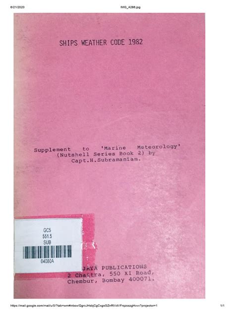 Ships Weather Code 1982 Pdf