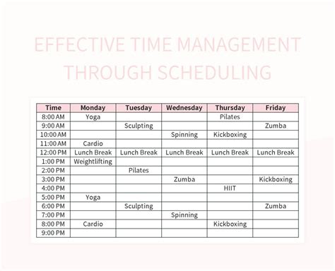 10 Most Efficient Time Management Chart Themeroute