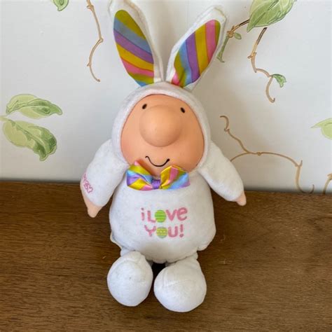 Vintage Holiday Vintage Ziggy Easter Bunny I Love You Plush Stuffed