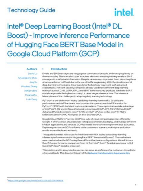 Intel® Deep Learning Boost Intel® Dl Boost Improve Inference