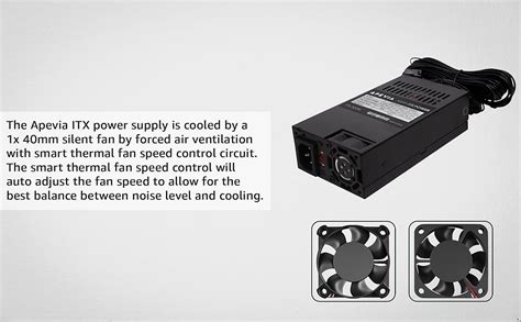 Apevia Itx Ap300w Mini Itx Flex Atx 1u 300w Para Sistema Pos Aio Desktop Gaming Server Factor