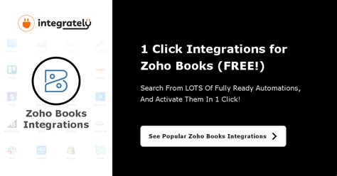 Zoho Books Integrations 1191 1 Click Integrations ️
