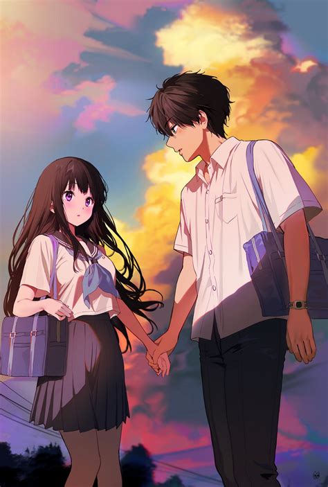 Oreki X Chitanda By Mery Rhyouka