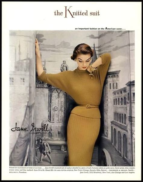 Jean Patchett In Knitted Suit By Jane Irwill 1952 Artofit