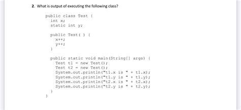 answered 2 what is output of executing the… bartleby