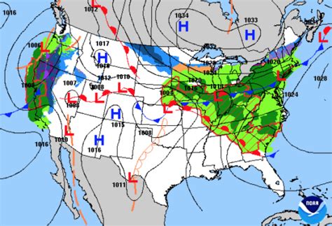 Surface Prog Chart Blonds In Aviation