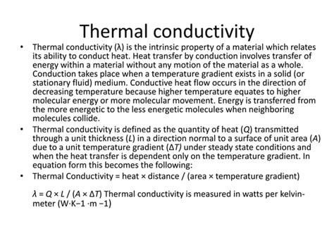 Thermal Conductivity Of Polymer Ppt