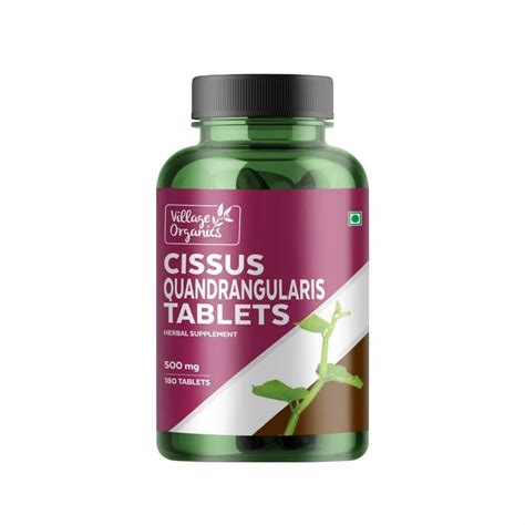 Village Organics Cissus Quadrangularis Tablets 500mg 180tablets At Rs 240 Bottle Herbal