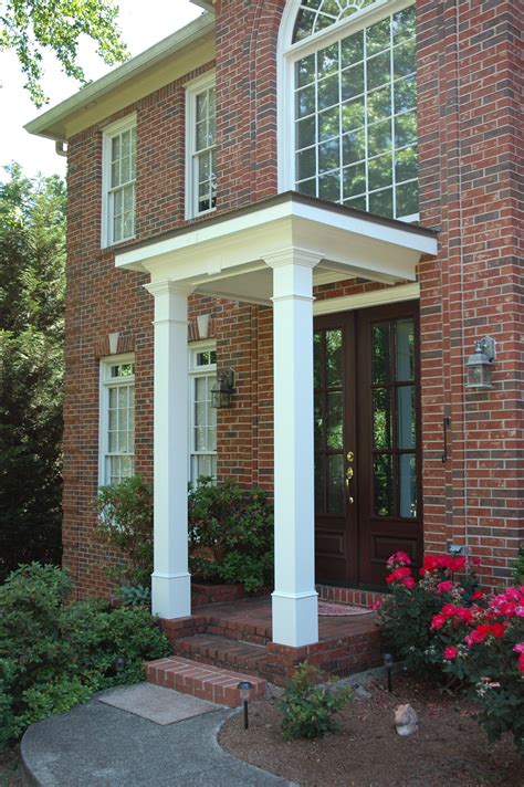 Flat roof portico designed and built by Georgia Front Porch. | Front ...