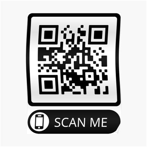 Rick Roll Prank QR Code Poster For Sale By Kuklistyle Redbubble