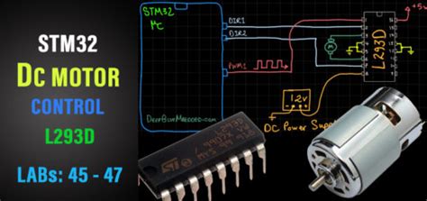 STM DC Motor Speed Control PWM Example With L D Library Code