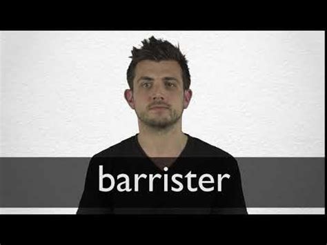 BARRISTER definition in American English | Collins English Dictionary