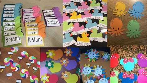 Babe Decoration Ideas DIY Notebook Name Tags Ideas Pre Class Copy Name Tag Design Paper Art