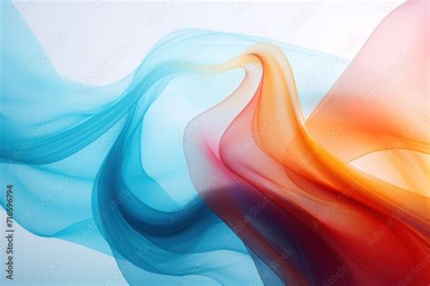 Gradient Trendy Smoke Waves Colorful Background Wallpaper 3d Render Creative Smoke Swoosh Style