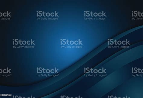 Blue Gradient Geometric Background Material Design Overlap Layer Illustration Stock Illustration