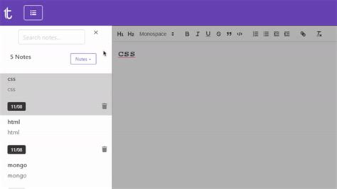 github tupis clone evernote react