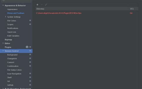 Github There Is No Vsc Partition In Intellij Main Menu Stack Overflow