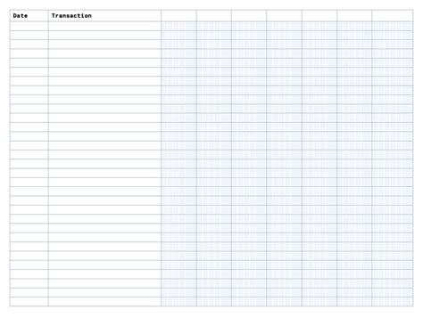 Seven Column Ledger React Printables