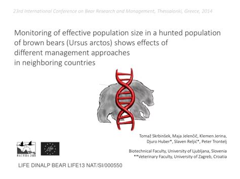 [ppt] Monitoring Of Effective Population Size In A Hunted Population Of Powerpoint