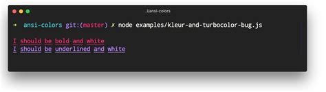Ansi Colors Npm