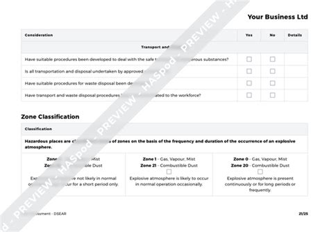 Dsear Risk Assessment Template Haspod