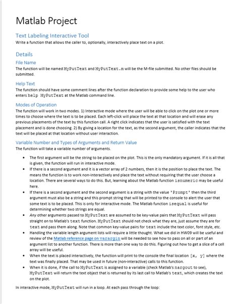 Matlab Project Text Labeling Interactive Tool Write A Chegg Com