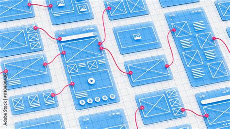 Ux Ui Flowchart Connection Node Graphic Designer Creative Planning