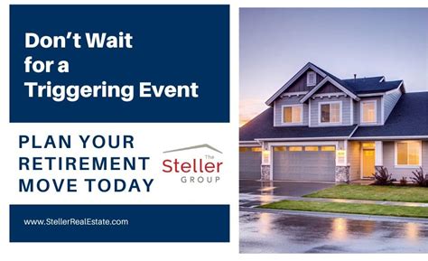 Why Should I Find My Home For Retirement Before A Triggering Event