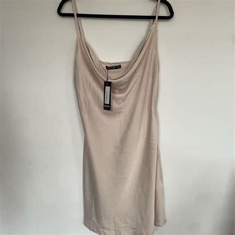 Bnwt Nasty Gal Size 14 Cream Dress Strap Dress Depop